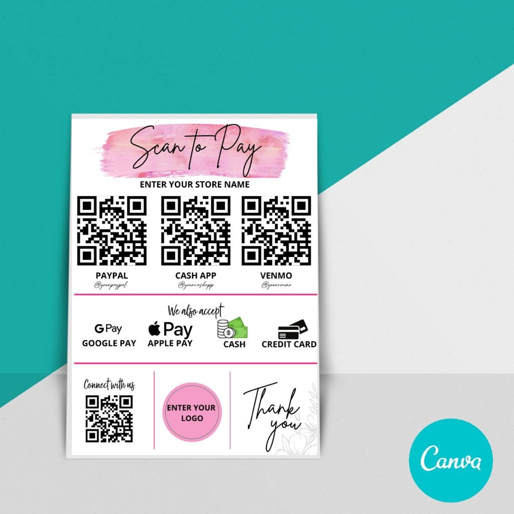 Printable Scan to Pay Sign Template - Effortlessly Accept Payments With ...