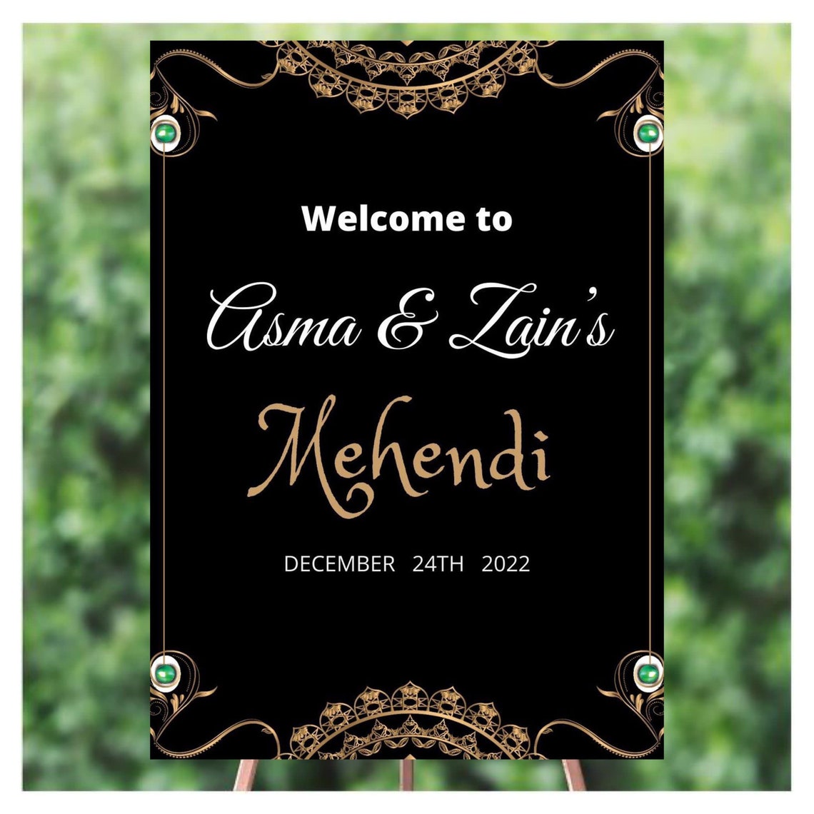 Mehndi Welcome Sign Mehndi Sign Mehndi Decor Sign Mehndi - Etsy