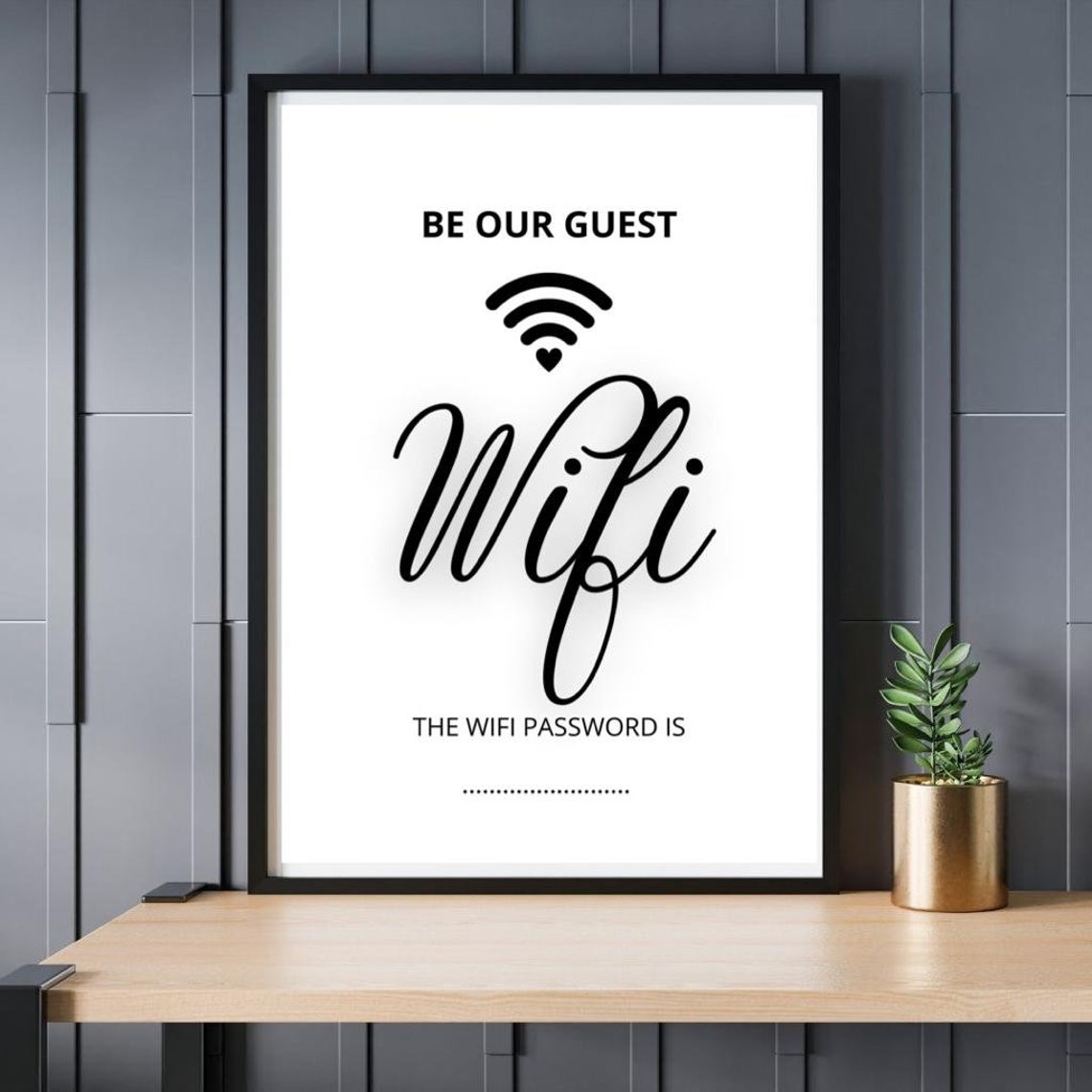 Editable Wifi Password Sign Printable and Instant Download Share Your ...