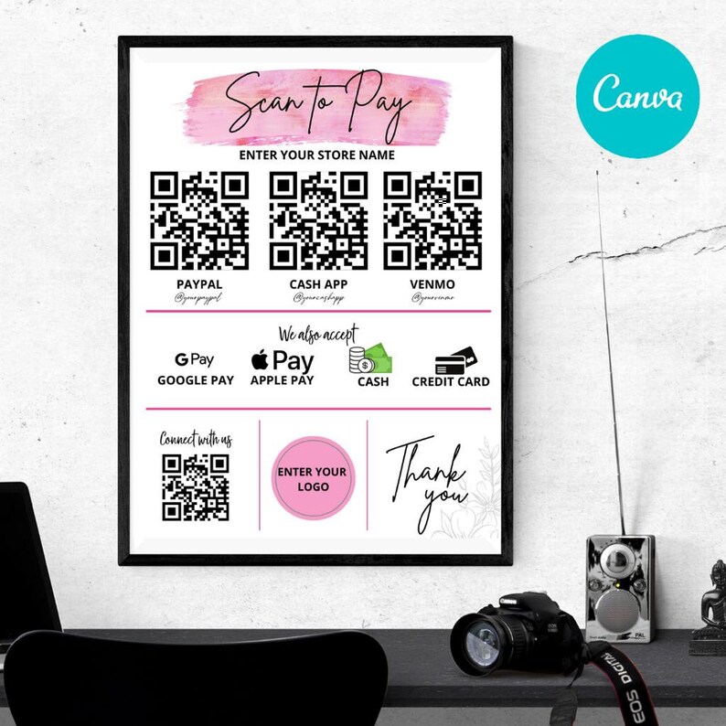 Printable Scan to Pay Sign Template - Effortlessly Accept Payments With ...