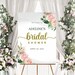 Printable Floral Bridal Shower Sign Charming Welcome Sign for Your ...