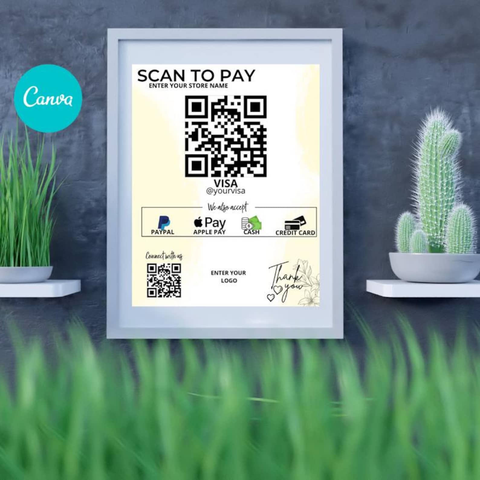 Printable Scan to Pay Sign Template - Effortlessly Accept Payments With ...