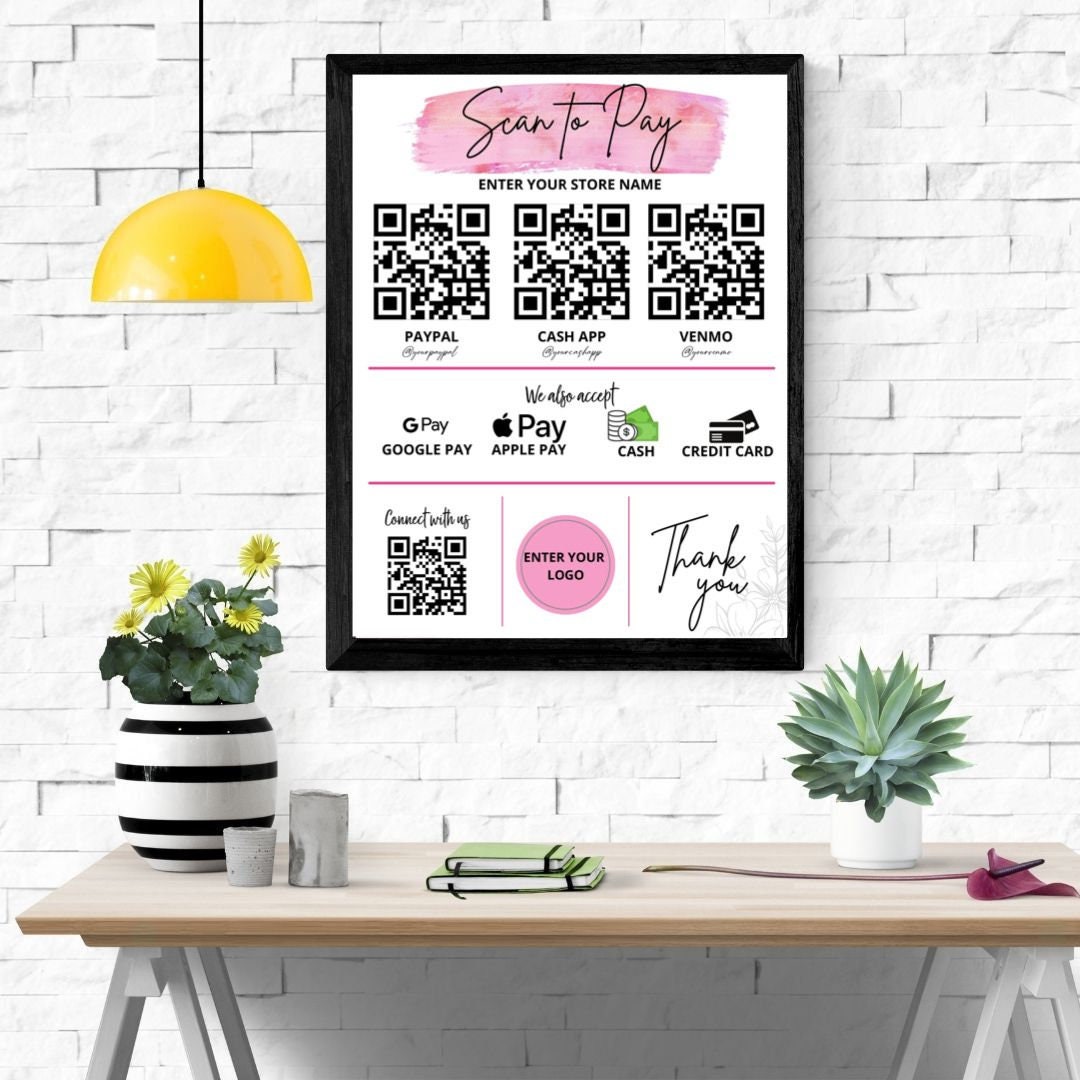 Printable Scan to Pay Sign Template - Effortlessly Accept Payments With ...