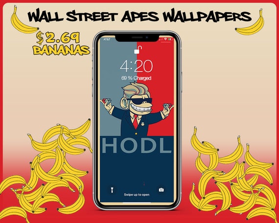 HODL Version 1 Phone Wallpaper Diamond Hands Wall Street | Etsy