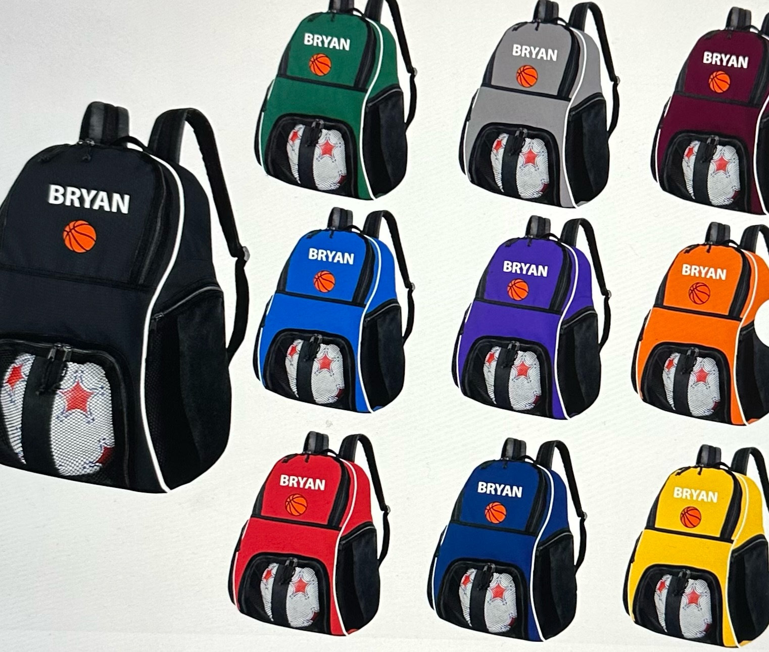 Personalized Sports Backpack - Etsy