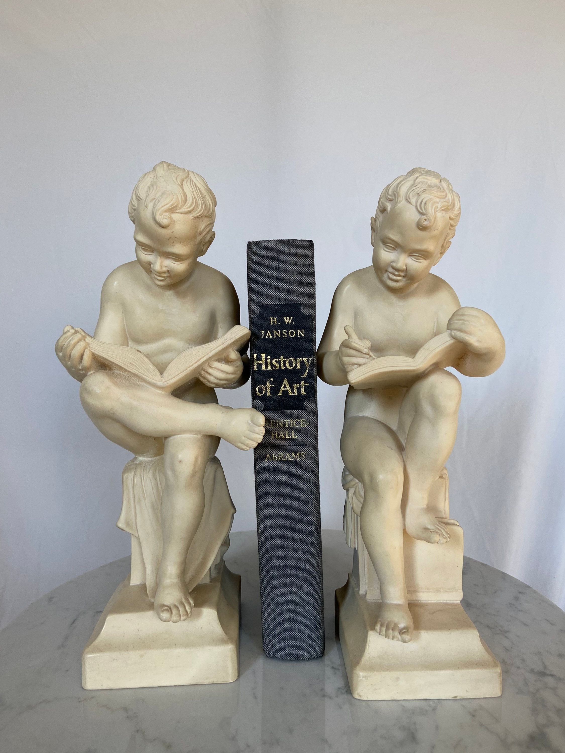 Reader & Writer Stone Statues - Etsy