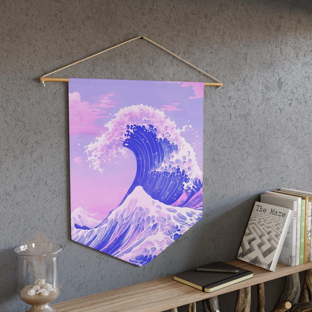 Pastel Great Wave Pin Collection Pennant Wall Décor - Etsy