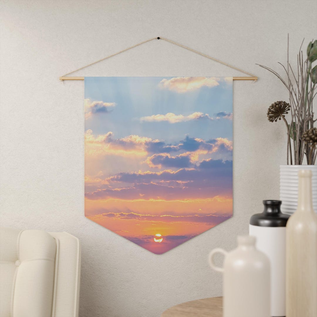 Sunset Pin Banner - Enamel Pin Collection Display Flag - Etsy