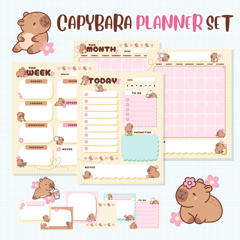 Capybara Notebook - Etsy UK
