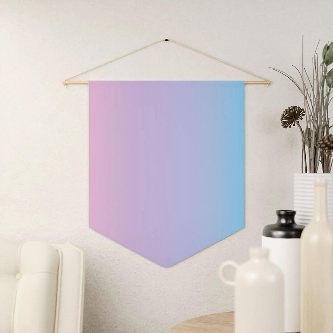 Pastel Gradient Banner Enamel Pin Collection Display Pennant - Etsy