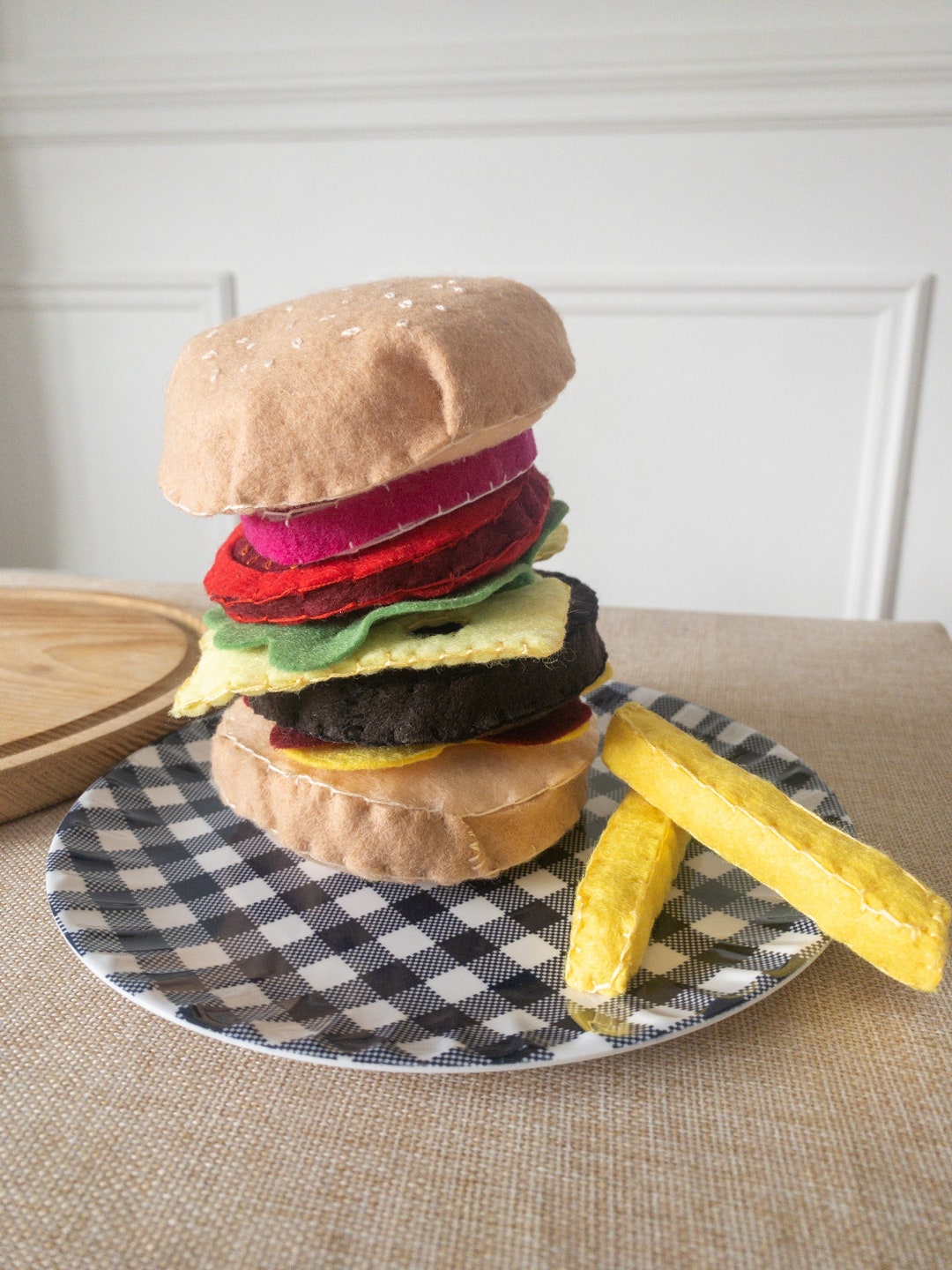 Burger Felt Toy/ Food Toy/ Eco-friendly Toys - Etsy