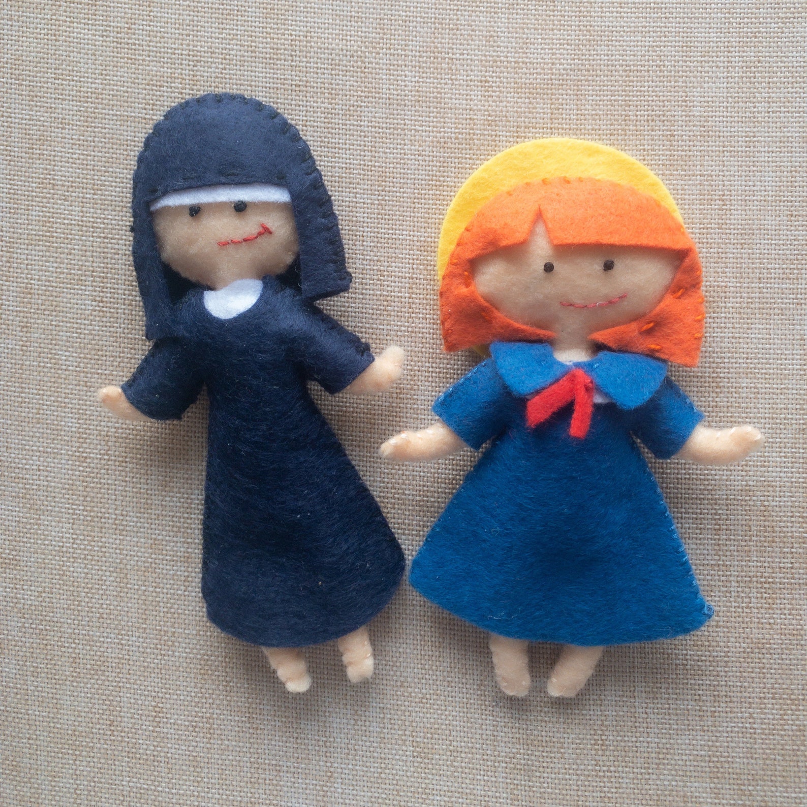 Madeline Felt Doll/ Handmade Felt Book Characters/eco-friendly | Etsy