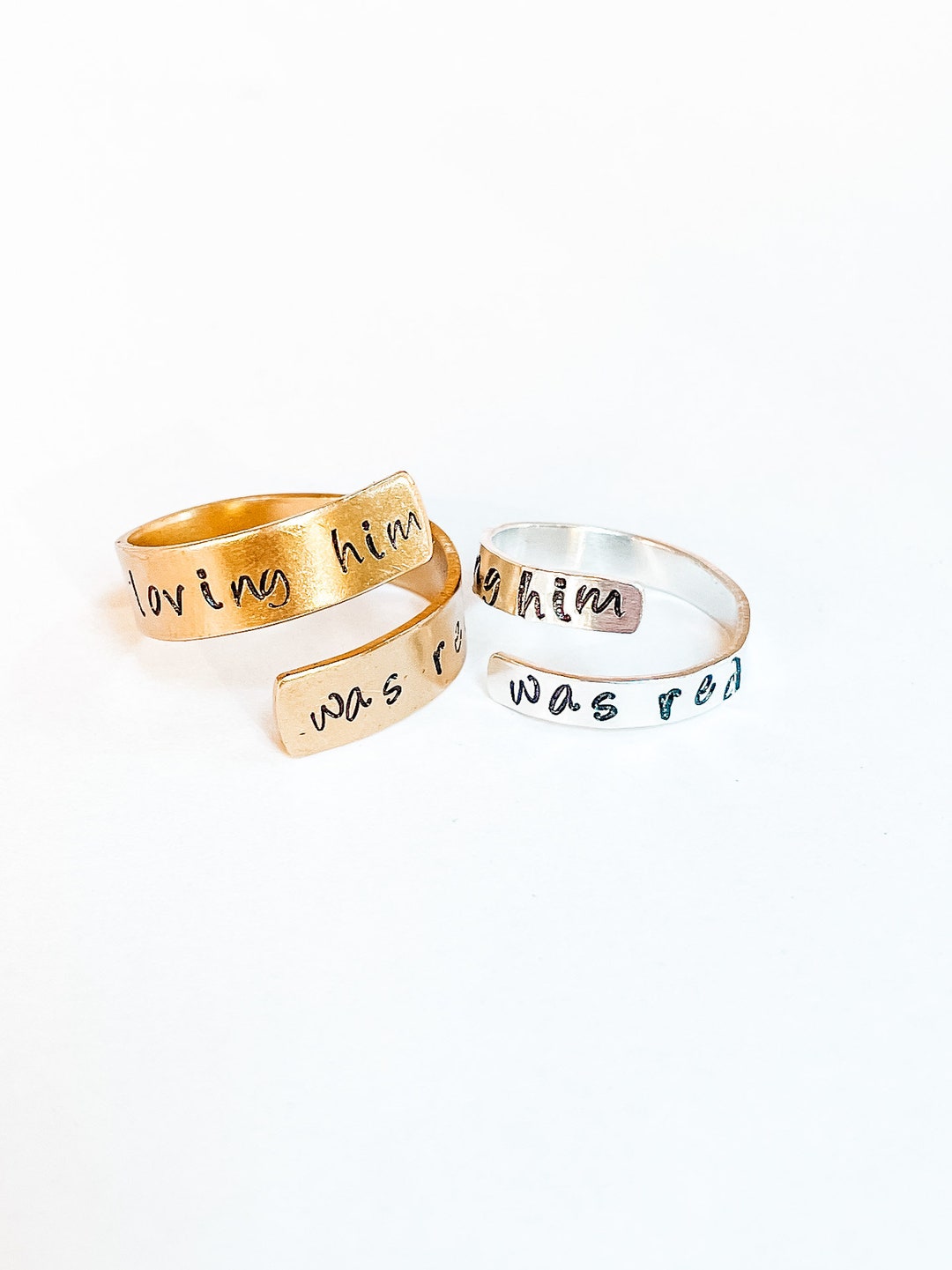 Loving Him Was Red Inspired by Taylor Swift's Red Taylor's Version Hand ...