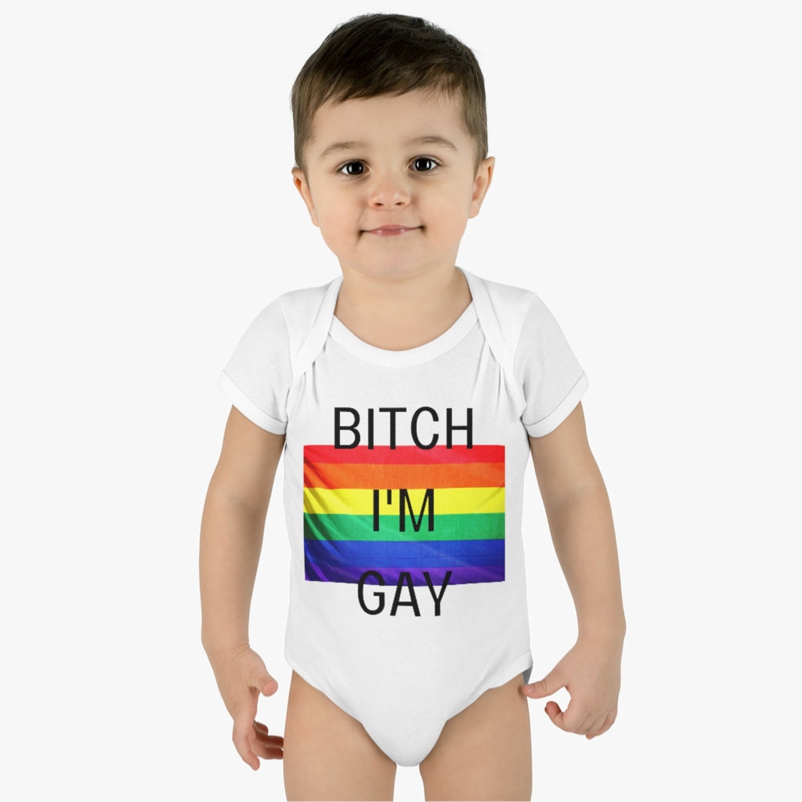 Bitch I'm Gay Infant Baby Onesie | Etsy