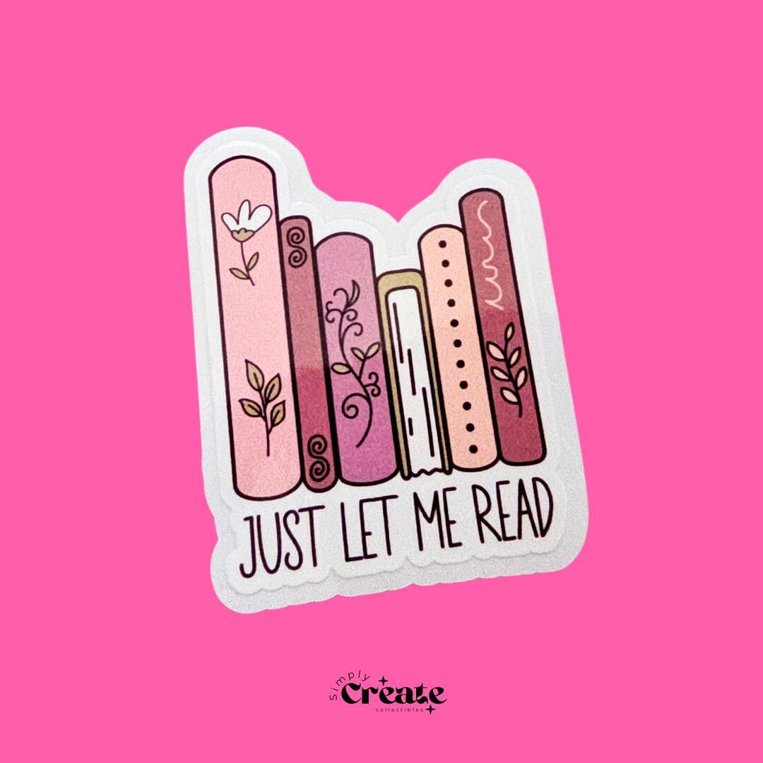 Pastel Book Stack Sticker – 
