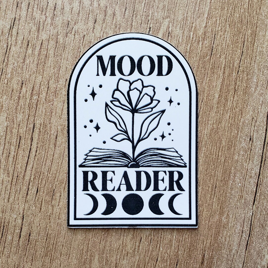 Mood Reader Sticker, Kindle Stickers, Book Lovers, Bookish Girlies ...
