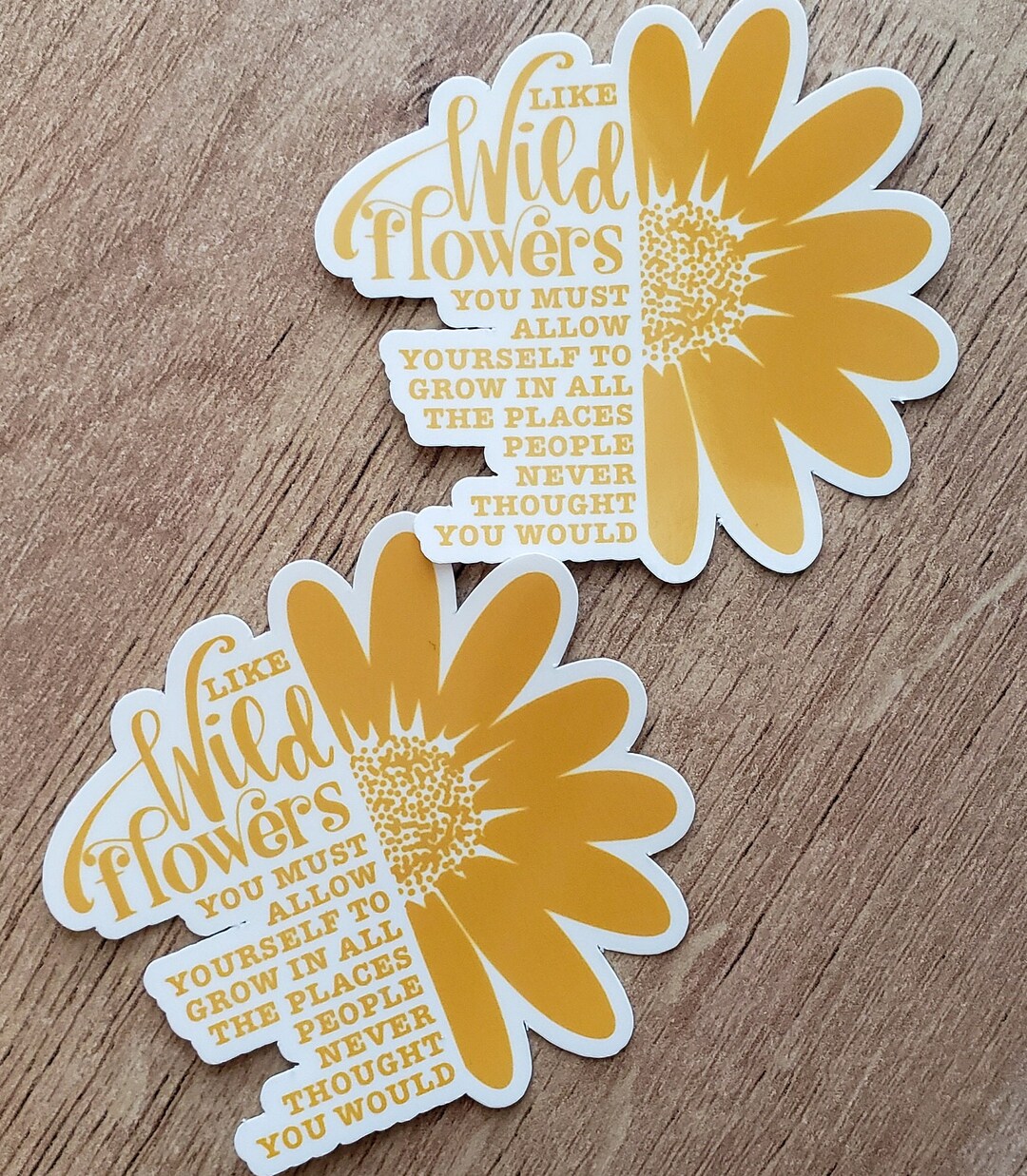 Wildflowers Sticker, Quote, Die Cut Sticker, Journaling, Planning ...