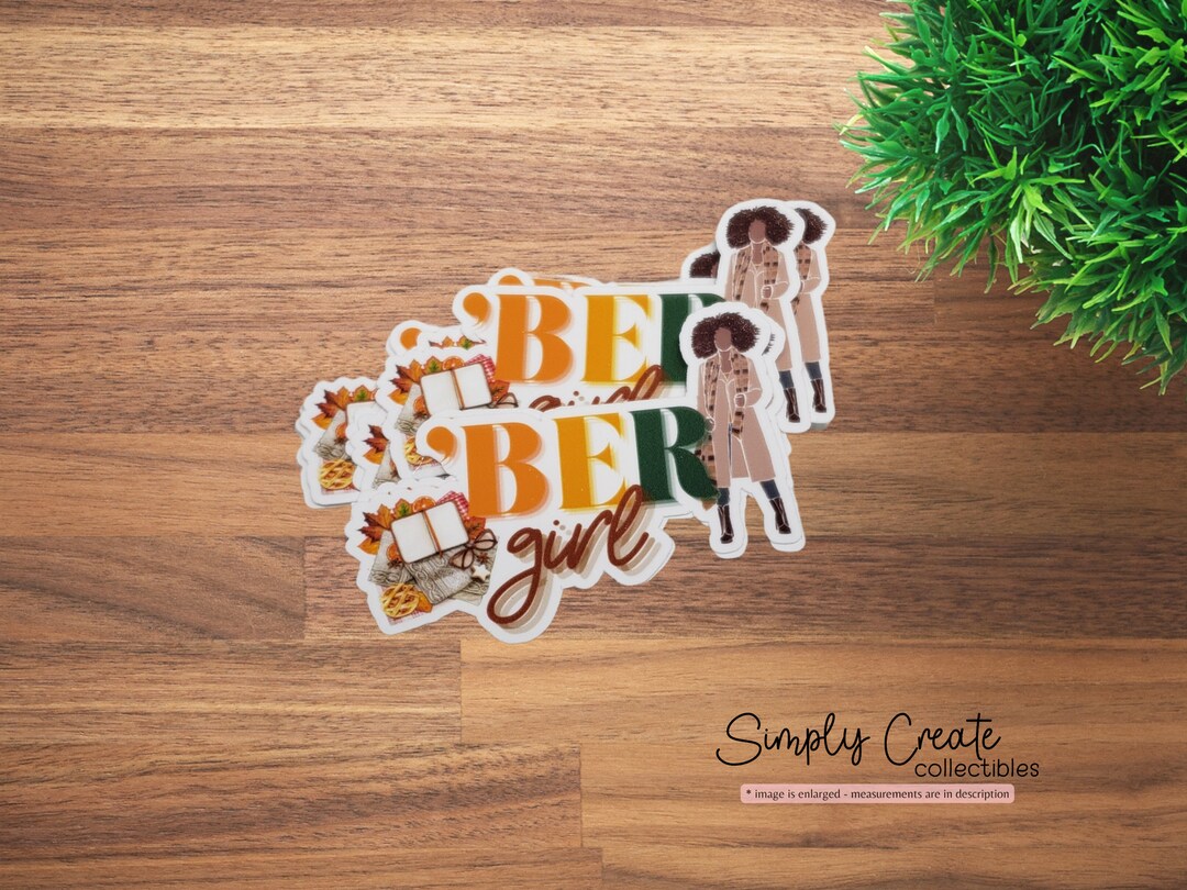 BER Girl Sticker Black Woman Afro Latina Autumn Sticker - Etsy