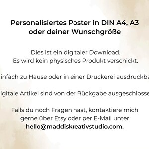 Personalized Poster With Names Digital Download for Self-printing Gift ...