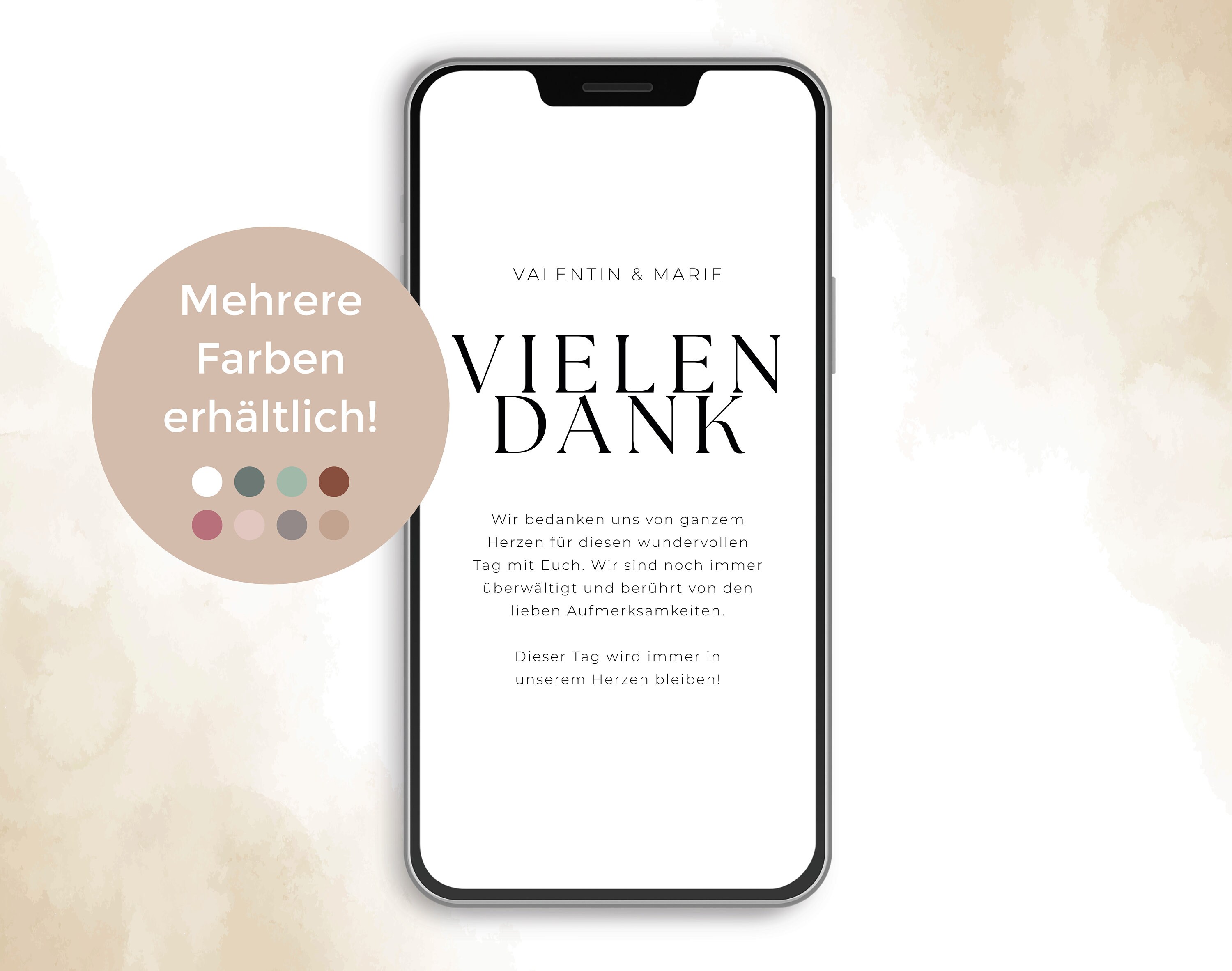 Digital Thank You Card Acknowledgement Wedding - Etsy