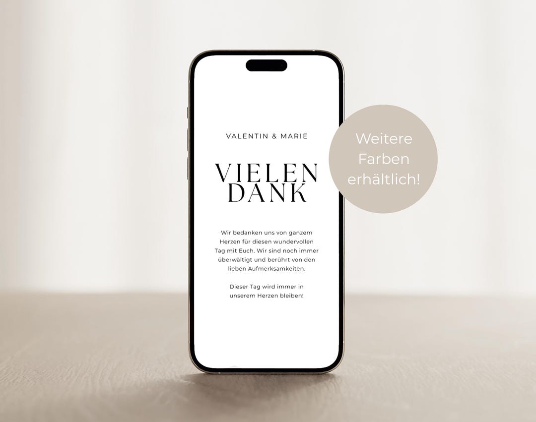 Digital | Thank You Card | Acknowledgement | Wedding | Greeting ...