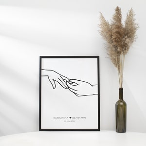Personalized Poster With Names Digital Download for Self-printing Gift ...