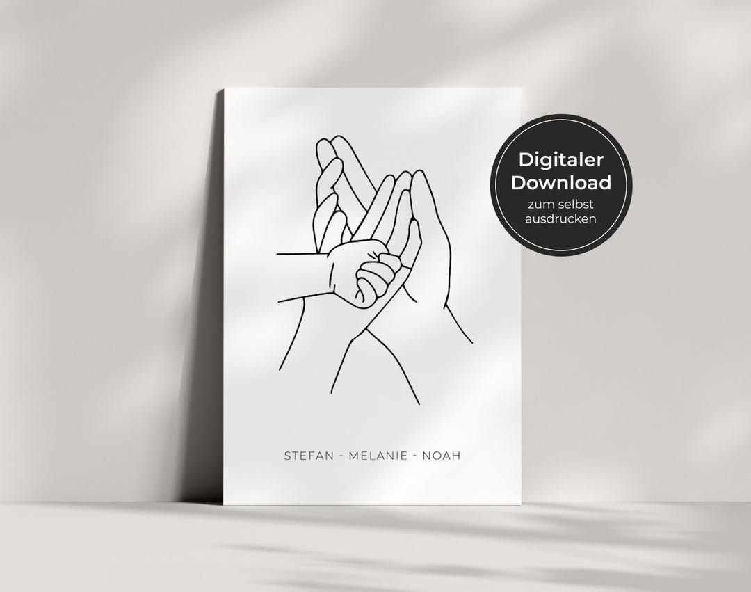 Personalized Family Poster With Names | Digital Download | for Self ...