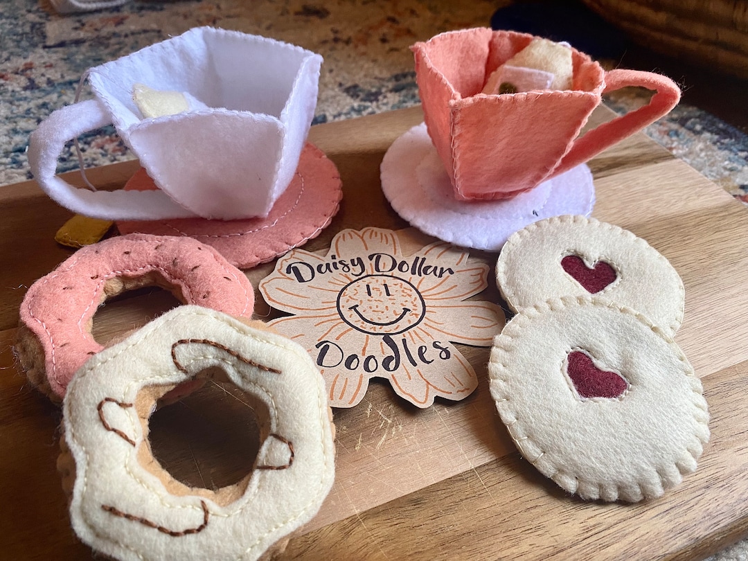 10 Piece Felt Tea Party Set - Etsy