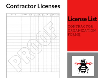 Contractor Business Organization Bundle - Etsy