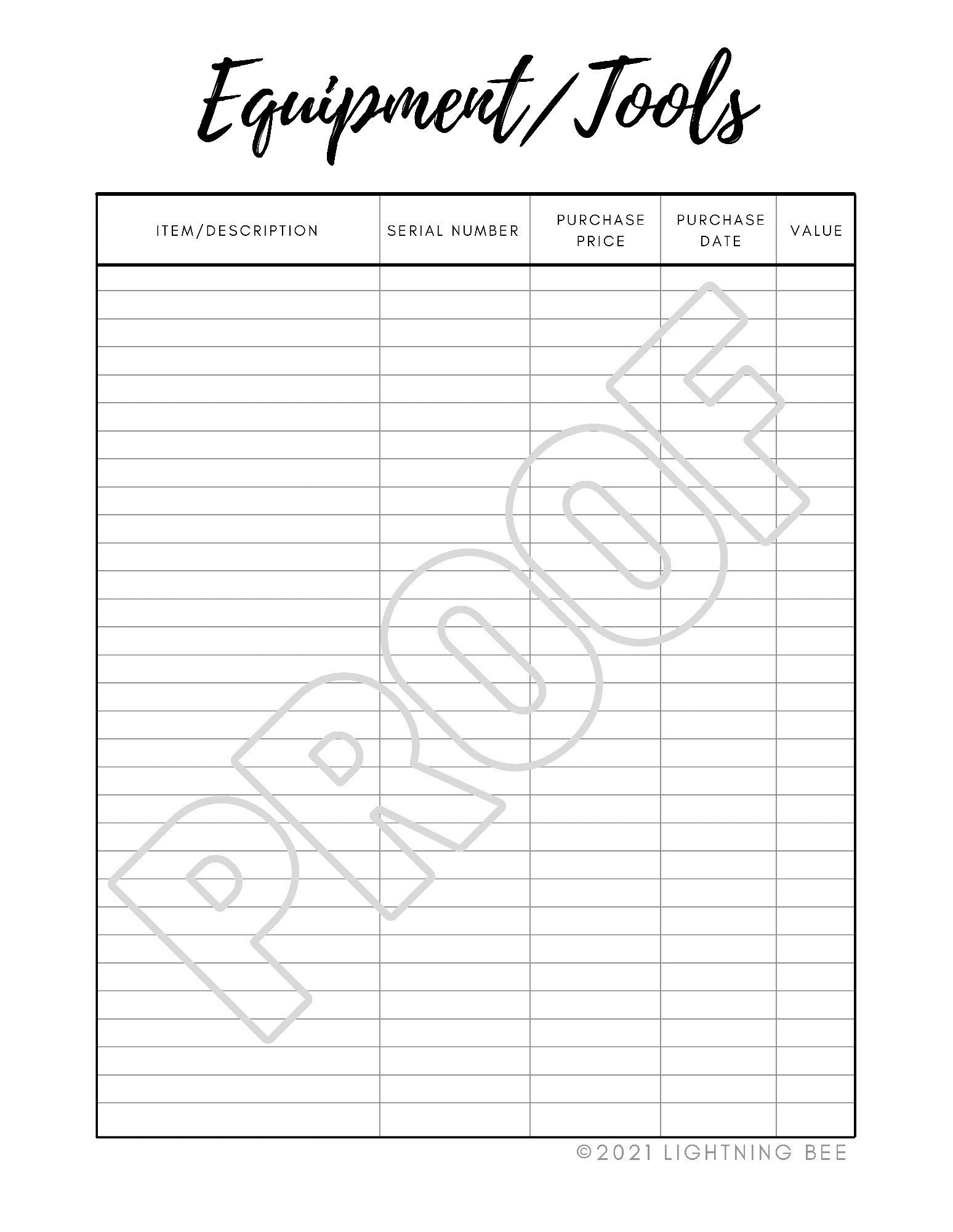 Contractor Business Organization Bundle - Etsy