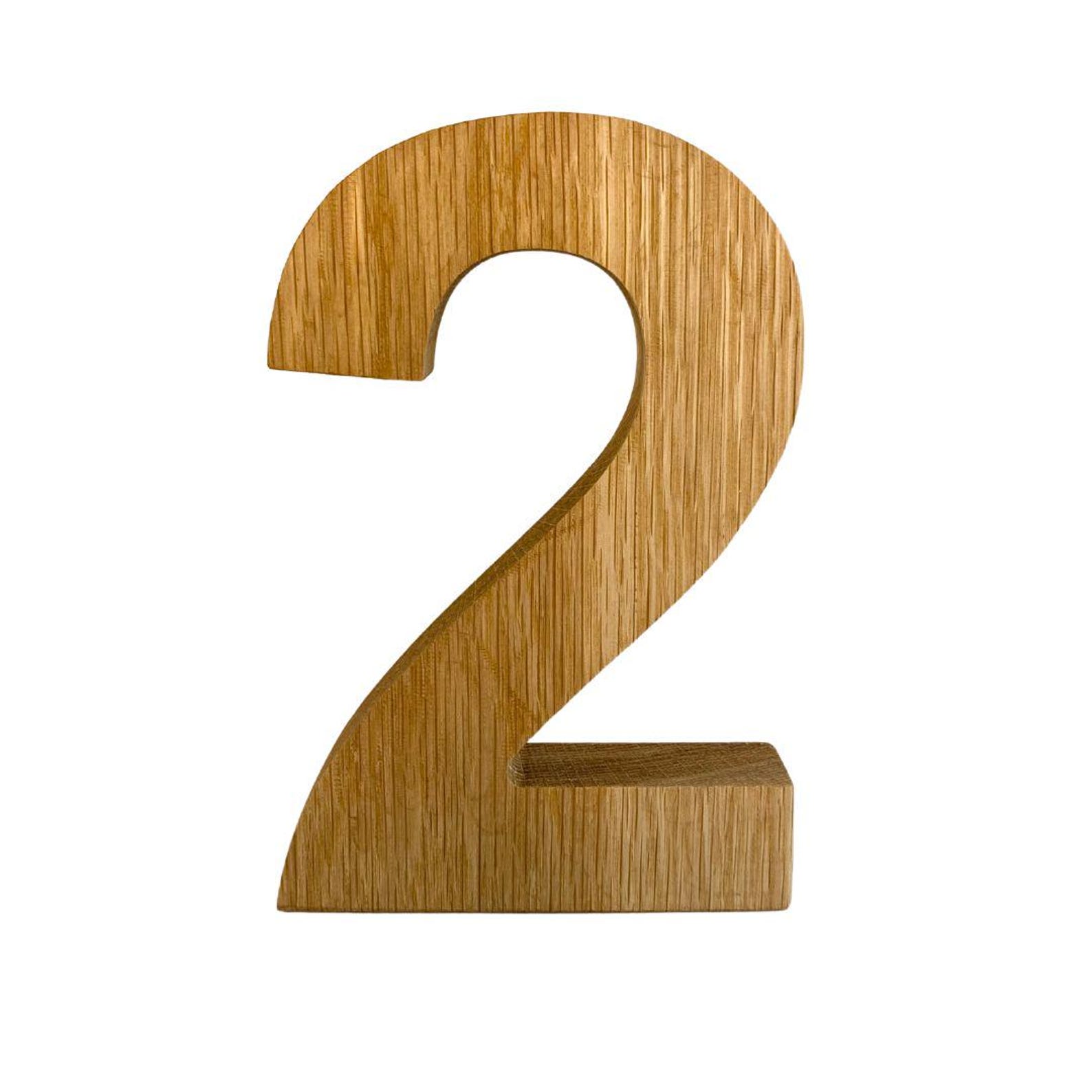 Chunky Wooden Solid Oak Numbers, Freestanding or Hanging Keepsakes - Etsy
