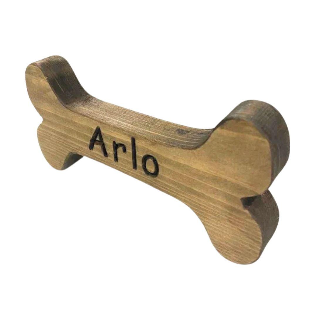 Wooden Personalised Dog Bone Plaque - Etsy