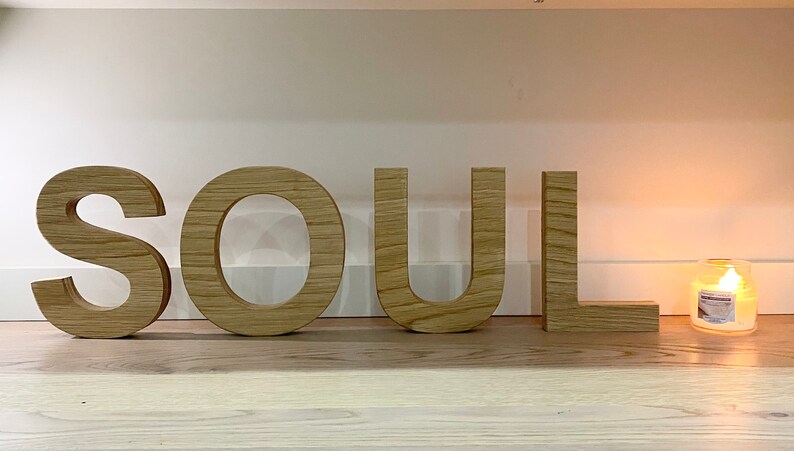 Chunky Oak Freestanding Letters, Wooden Chunky Letters, Oak Letters ...