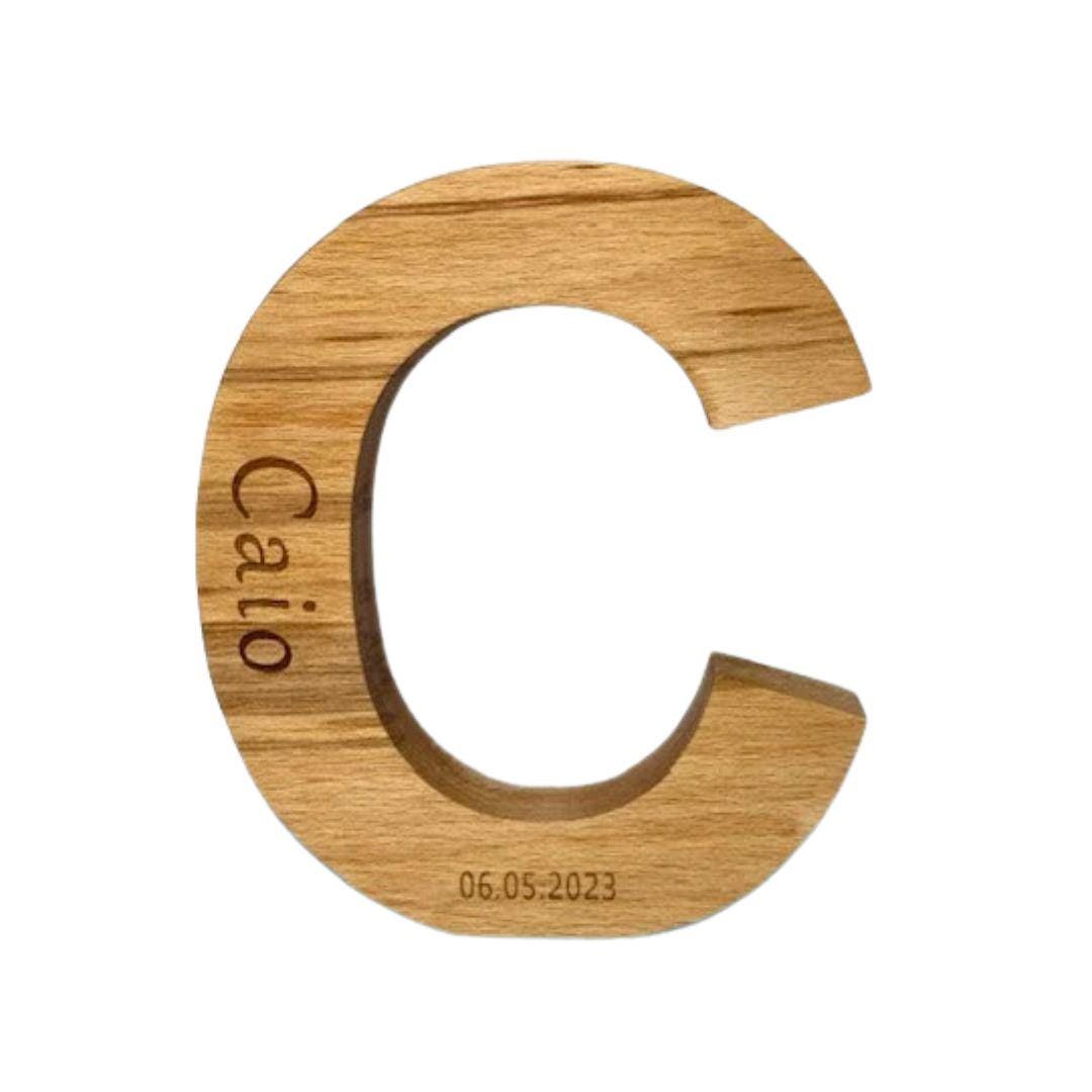 Personalised Engraved Wooden Baby Letter - Etsy