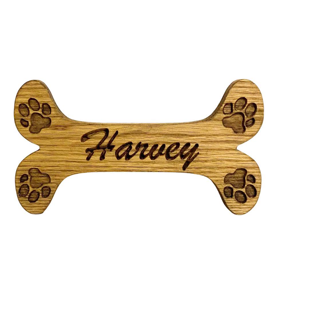 Wooden Personalised Dog Bone Plaque - Etsy