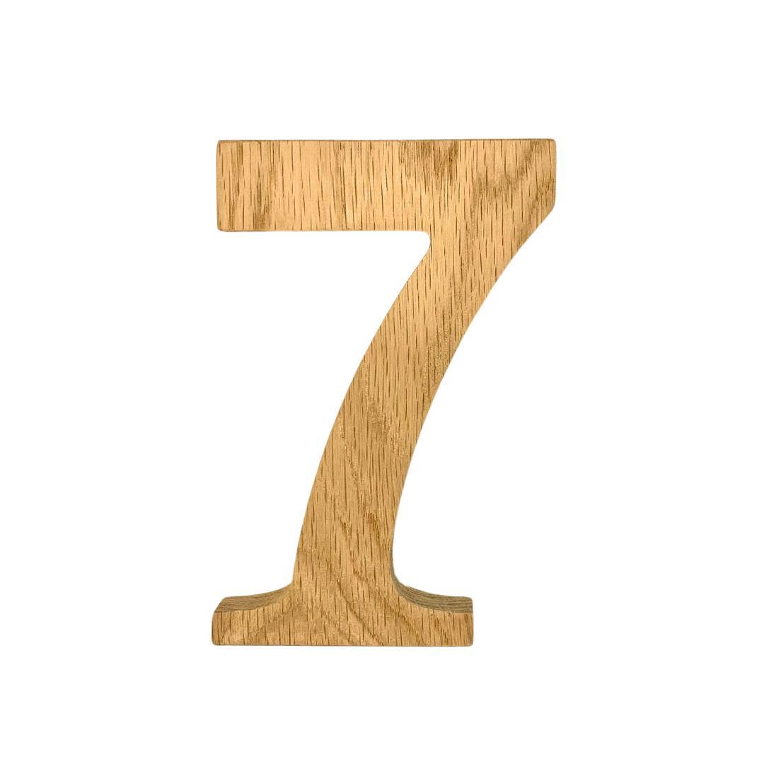 Chunky Wooden Solid Oak Numbers, Freestanding or Hanging Keepsakes - Etsy