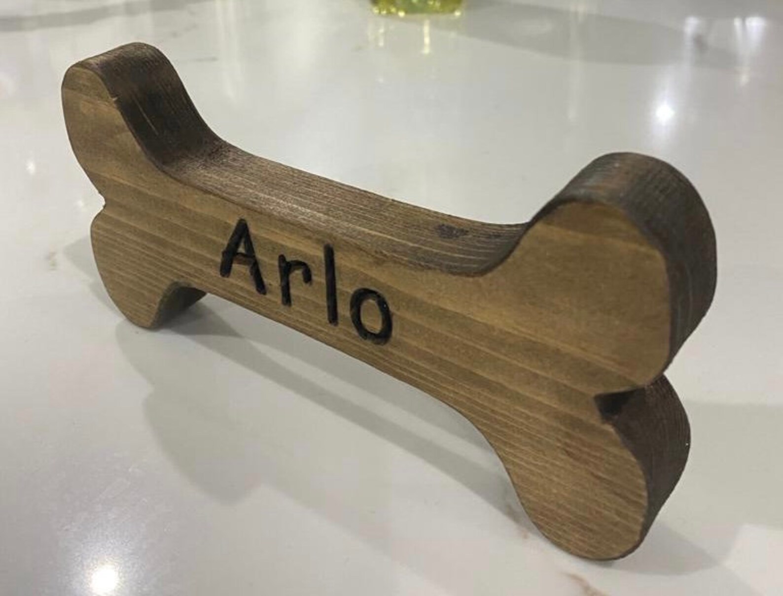 Wooden Personalised Dog Bone, Dog Bone With Name, Wooden Dog Bone, Bone ...