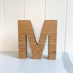 Chunky Oak Freestanding Letters, Wooden Chunky Letters, Oak Letters ...