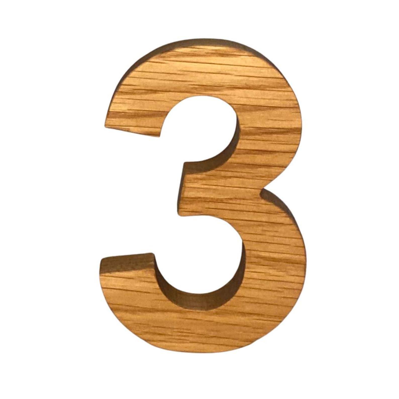 Chunky Wooden Solid Oak Numbers, Freestanding or Hanging Keepsakes - Etsy