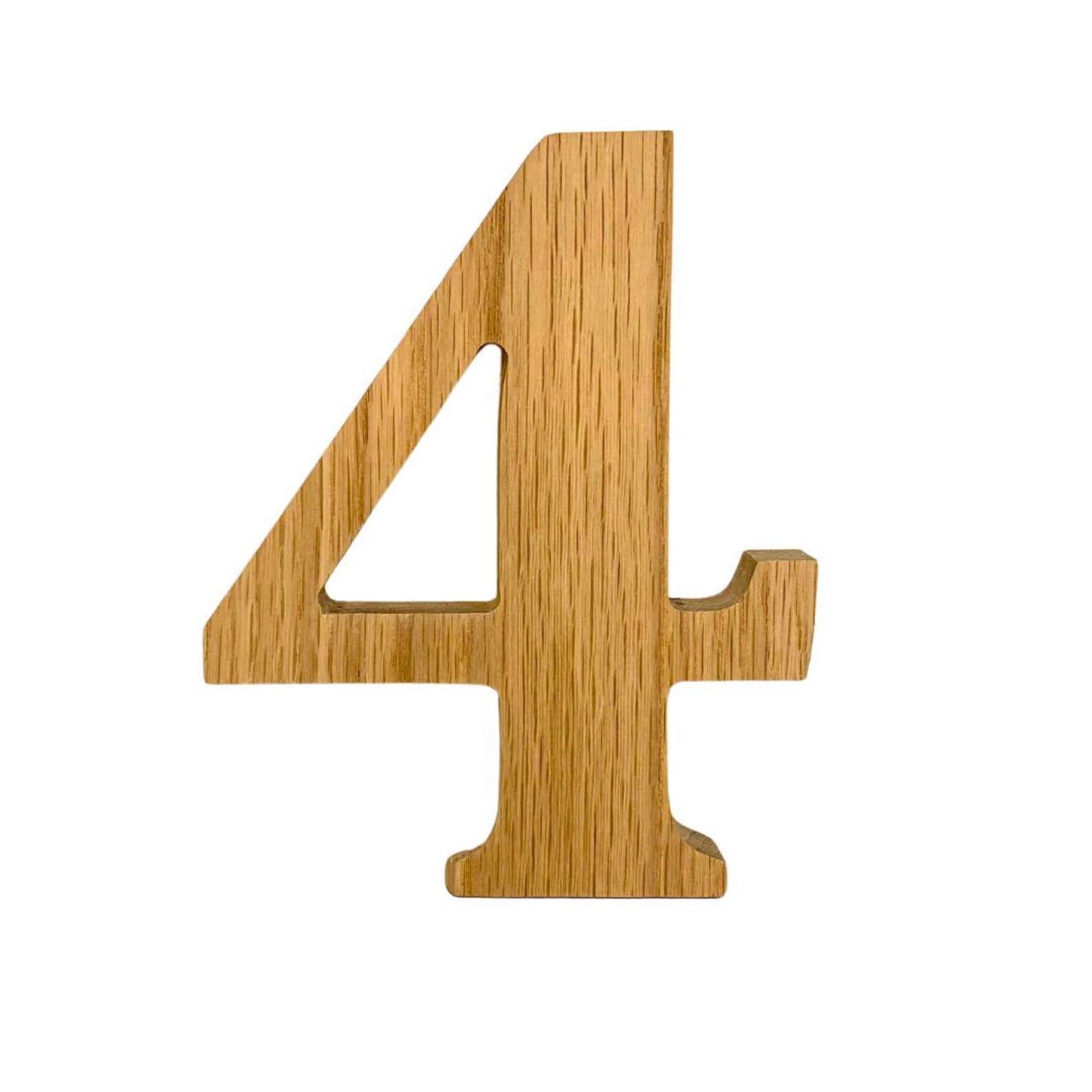 Chunky Wooden Solid Oak Numbers, Freestanding or Hanging Keepsakes - Etsy