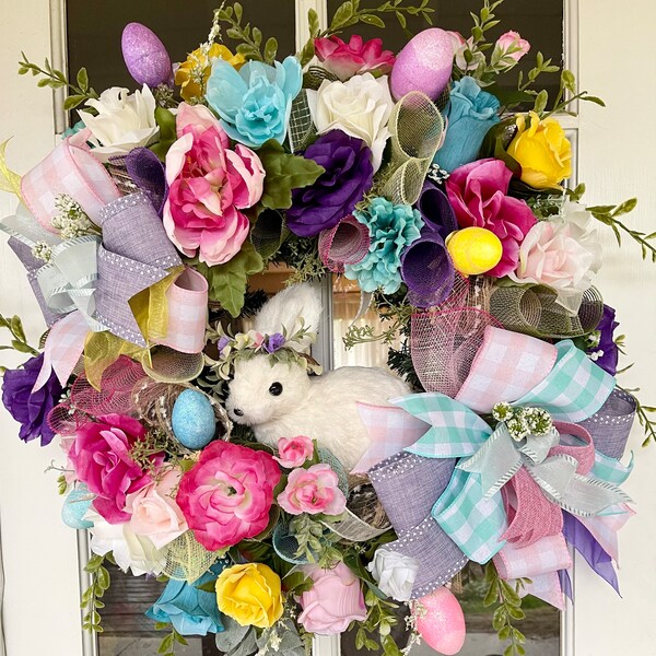 Rabbit Wreath - Etsy