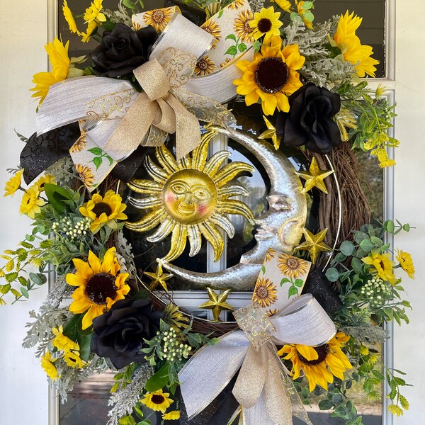 Solstice Moon Wreath - Etsy