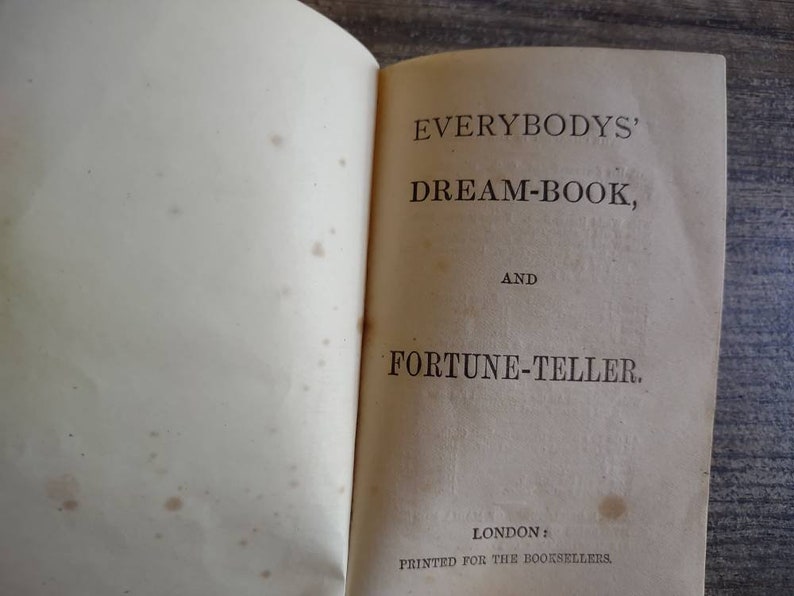 Rare Antique Fortune Telling Book. Everybody's Dream Book and Fortune ...