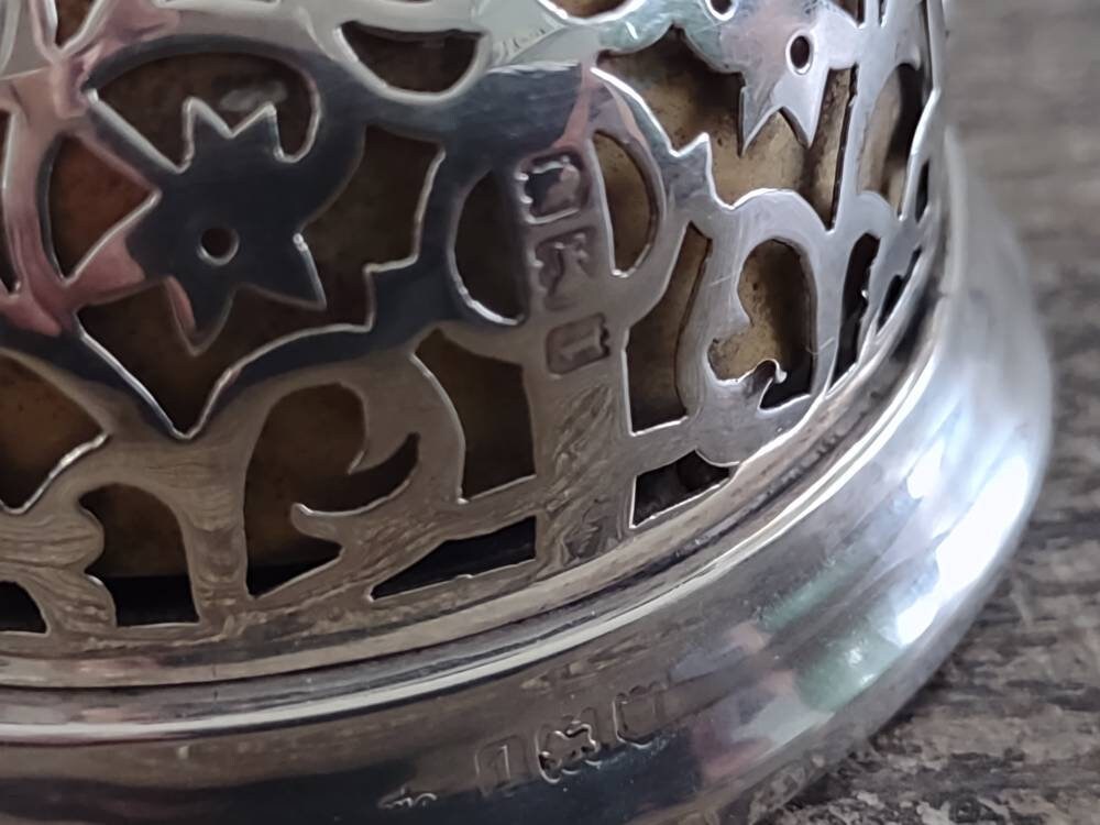 Antique Sterling Silver Mechanical Desk Bell Antique Edwardian Silver ...