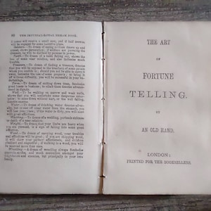 Rare Antique Fortune Telling Book. Everybody's Dream Book and Fortune ...