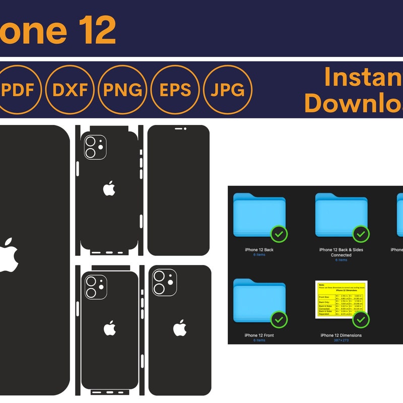 iPhone 12 Template - Etsy Hong Kong