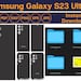 Samsung Galaxy S23 Ultra Skin Cut Template Vector, Samsung Skin Svg Cut ...