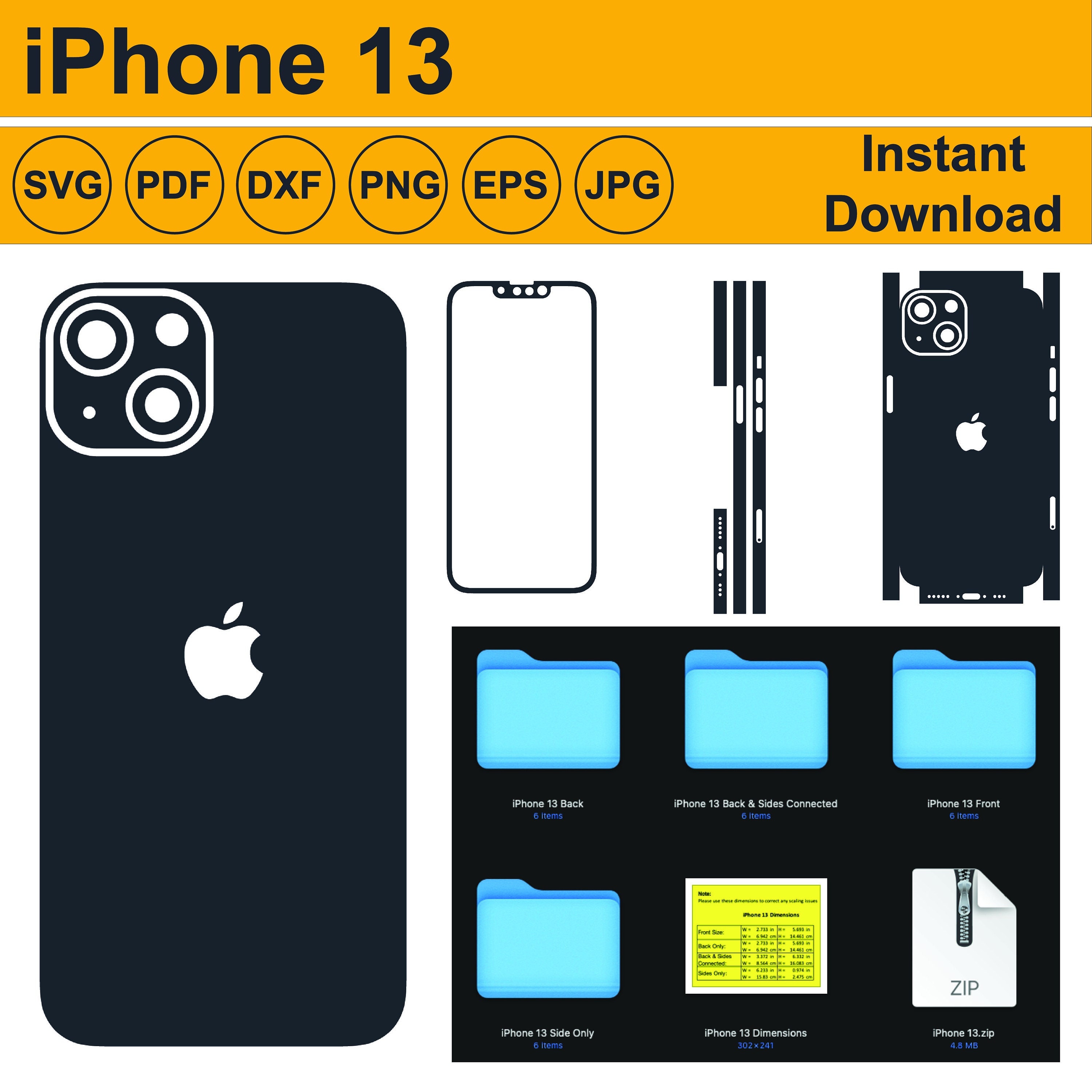 Iphone 13 Skin Iphone 13 Template Iphone 13 Skin Template | Etsy Australia