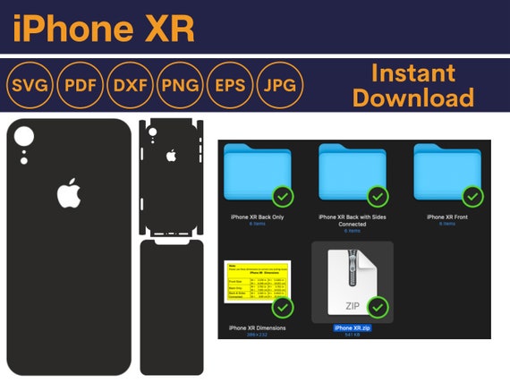 Iphone XR Skin Iphone XR Template Iphone Xr Skin Template - Etsy
