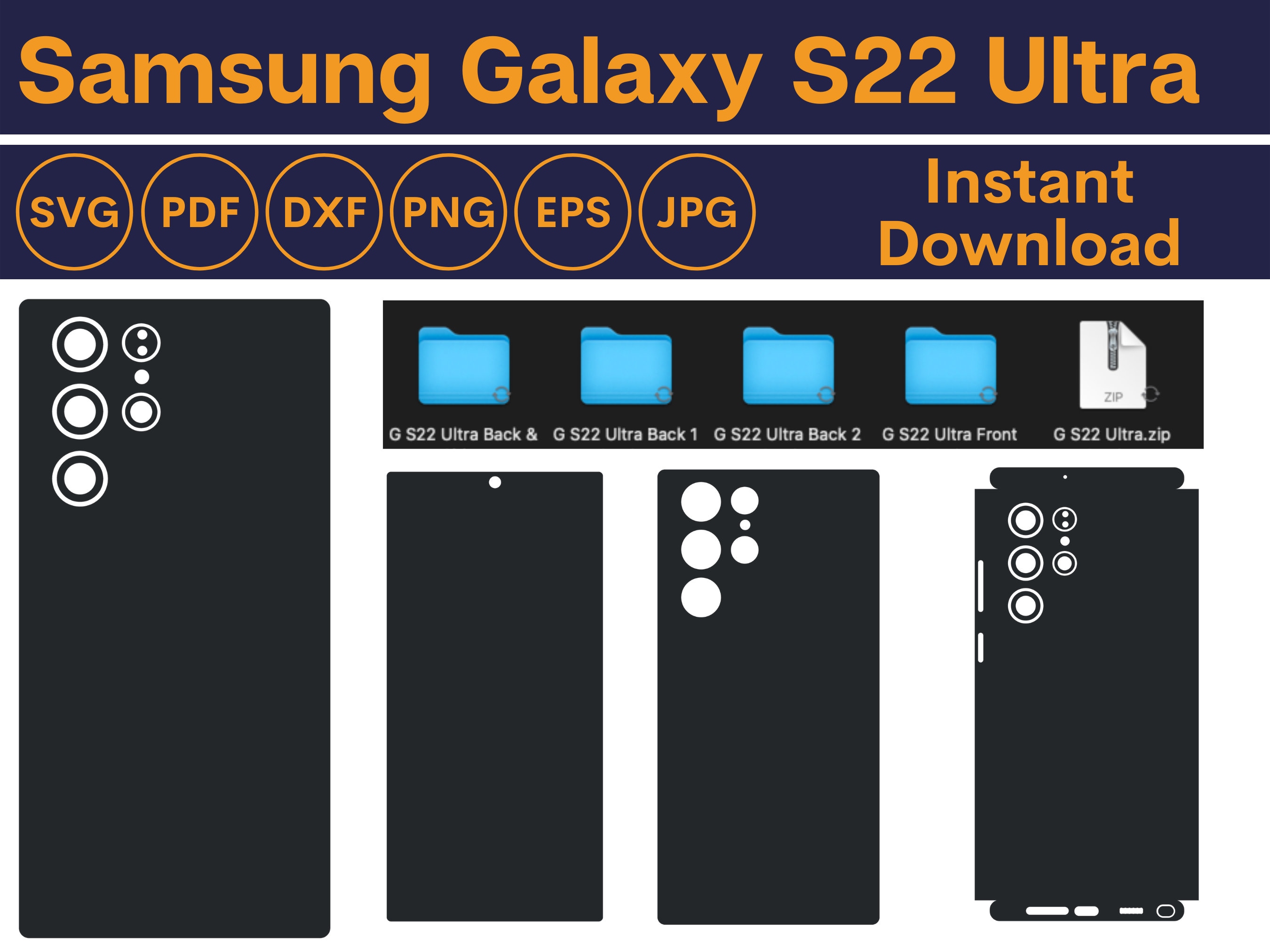 Samsung Galaxy S22 Templates Bundle - Galaxy S22, S22 Plus, S22 Ultra ...